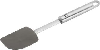 Zwilling Pro Teigschaber, Länge: 28 cm, Rostfreier Edelstahl und lebensmittelechtes Silikon, Ergonomisch geformter Griff, Silber
