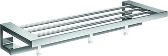 Emco emco loft Badetuchablage 600mm, plus 3 Haken, chrom