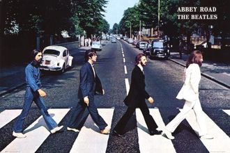 1art1 The Beatles Poster Abbey Road Plakat | Bild 91x61 cm