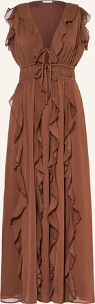 Mrs & Hugs Mrs & Hugs Kleid Mit Volants beige