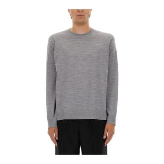 Theory Regal Woll Pullover mit Rundhalsausschnitt - - Knitwear - Herren - Grau - 2XL