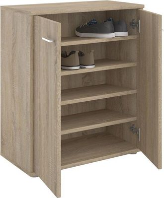 IDIMEX Meuble à chaussures OLYMPE, en mélaminé décor chêne sonoma