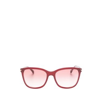 Emporio Armani Sonnenbrille mit quadratischem Rahmen - - Accessories - Damen - Rot - ONE SIZE