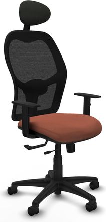 Piqueras y Crespo Home Office Aloce-Stuhl mit 1D-Armlehnen, h&ouml;henverstellbarer Lendenwirbelst&uuml;tze und festem Kopfteil, ausgestattet mit Syncro/Traslack und Schneidescha