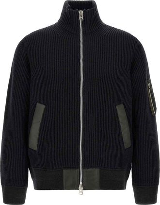 sacai Bomberjacke - Blau