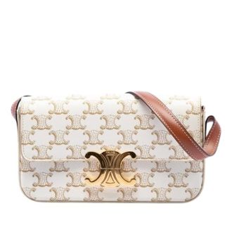 Celine Pre-owned Sac bandouli&egrave;re en toile - Femme - Pre-owned - Blanc - Taille: ONE Size