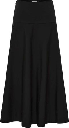 St.Agni Femme, Jupes, Noir, Taille: 38 FR Cotton Circle Hem Skirt