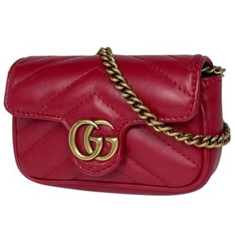 Gucci Pre-owned Mini Pouch - Femme - Pre-owned - Rouge - Taille: ONE Size