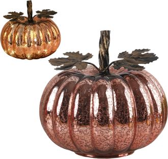 Generic Laterne aus Glas | Lichtdekoration aus Glas | Figur Ernte Herbst Party Deko Jahreszeit | K&uuml;che Wohnzimmer Kamin B&uuml;ro