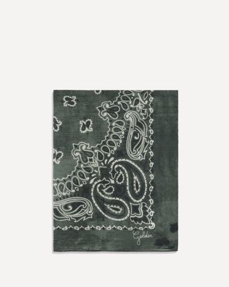 Golden Goose Golden paisley printed silk Scarf Female UNI
