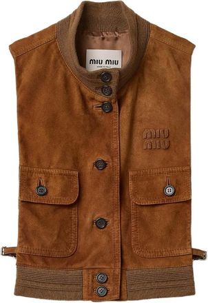 Miu Miu Button Leather Vest