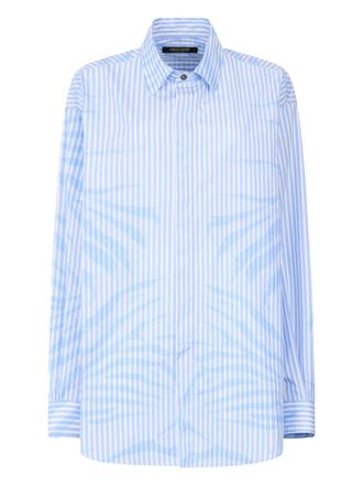 Roberto Cavalli chemise en coton - Bleu
