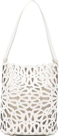 SIMKHAI Mccall laser-cut bucket bag - Wei&szlig;
