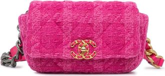 Chanel Bauchtaschen - 2019 Tweed 19 Belt Bag - Gr. unisize - in Gold - für Damen