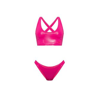 The Attico Zweiteiliger Badeanzug - - Swimwear - Damen - Rosa - XS