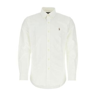 Polo Ralph Lauren Chemise Oxford Coupe Personnalis&eacute;e - Homme - Chemises - Blanc - Taille: 2XL
