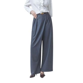 Suncoo Wide Pantalons - Femme - Pantalons - Gris - Taille: 38 FR