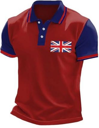 Generic Haut daffaires d&eacute;contract&eacute; avec manches raglan et boutonni&egrave;re sur le revers, Bordeaux, XXL