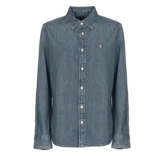 Ralph Lauren Femme, Blouses et Chemises, Bleu, Taille: 40 FR Chemise en jean