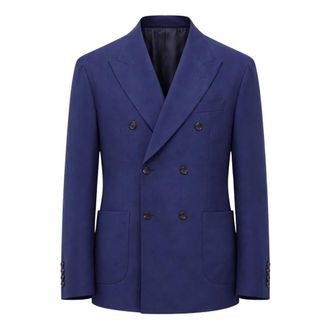 Eleventy Zweireihige Jacke - - Jackets - Herren - Blau - L