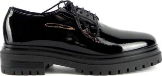 &Egrave; Mia Femme, Chaussures, Noir, Taille: 38 EU Derby Vernice