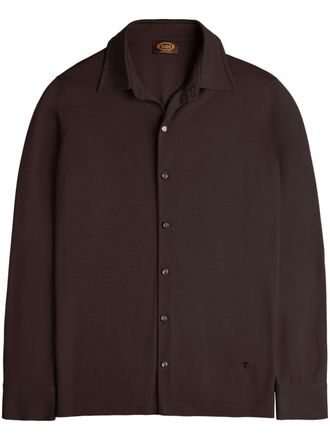 Tod's chemise en maille - Marron