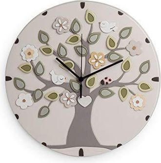 Egan Uhr, Keramik, Elfenbeinfarben, Small