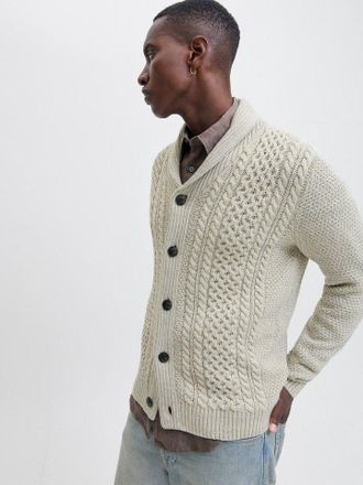 Jack & Jones Strickpullover JJPAUL KNIT SHAWL CARDIGAN