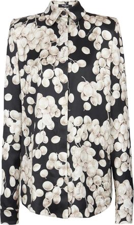 Balmain Femme, Blouses et Chemises, Noir, Taille: 38 FR Chemise jacquard raisin