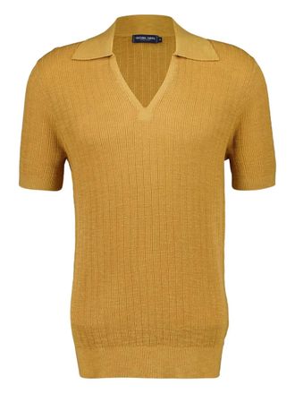 Frescobol Carioca polo côtelé Joaquim à col v - Orange
