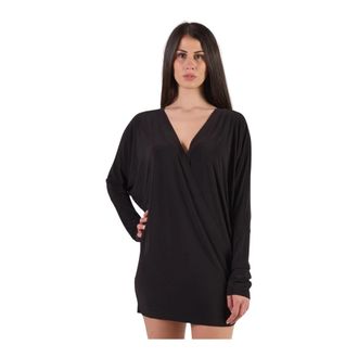 Norma Kamali Schwarzes Mini Wickelkleid - - Dresses - Damen - Schwarzk - M