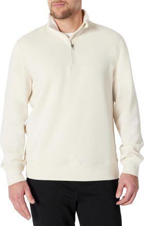 Amazon Essentials Active Herren Herren Active Sweat Relaxed Fit Quarter Zip Pullover Sweatshirt, Hellbeige, XL