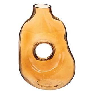 Atmosphera Atmosphera - Vase Donut - Verre - Ambre - H24-5 cm