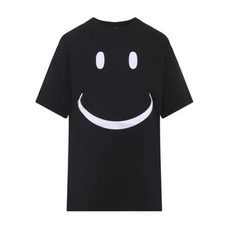 Moschino Vinyl Logo T-Shirt - - Tops - Damen - Schwarzk - M