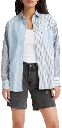 Levi's Damen Nola Oversized Shirt Hemd,Lorelai Stripe Omphalodes,XS