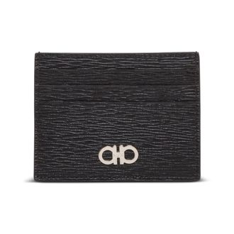 Ferragamo Revival Gancini Kartenetui - - Accessories - Herren - Schwarzk - ONE SIZE