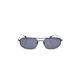 Yohji Yamamoto Sonnenbrille mit starker Kr&uuml;mmung aus Metall - - Accessories - Herren - Schwarzk - ONE SIZE
