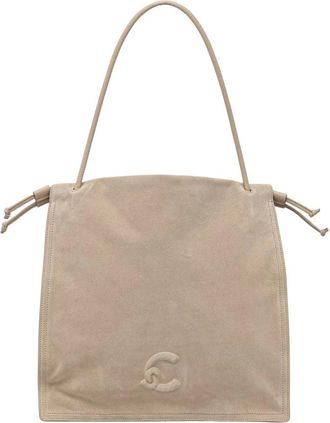 Coccinelle Femme, Sacs, Beige, Taille: ONE Size Dulse Suede Shopper