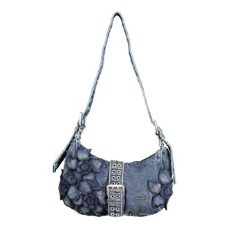 Desigual Femme, Sacs, Bleu, Taille: ONE Size Curio Denim Bag