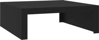 vidaXL Couchtisch Schwarz 100x100x35 cm Holzwerkstoff Vidaxl