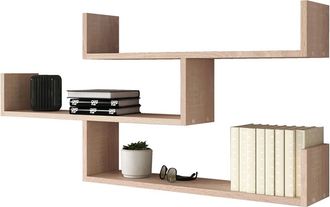 Mirjan24 Wandregal Trino 003, Buchregal, Dekoregal Wandboard, Hängeregal, Wandschrank, Hängeschrank, Regal (Sonoma Eiche)