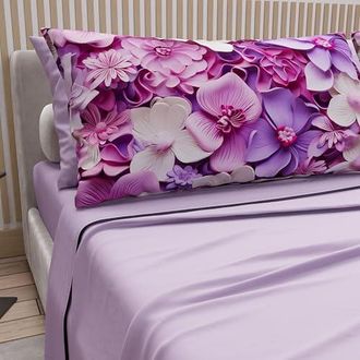 Petti Artigiani Italiani Petti Artigiani Italiani - Bettwäsche aus Baumwolle mit Kissenbezügen mit Digitaldruck, Bettlaken für französisches Bett, Bettwäsche-Set für französis