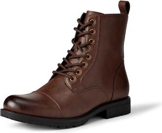Amazon Essentials Bottes De Combat &Agrave; Bout Rapport&eacute; Homme, Brun Fonc&eacute;, 41.5 EU