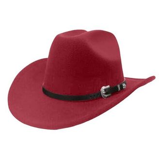 Generic Chapeau Cowboy Homme - Chapeau Cowboy &Eacute;l&eacute;gant Style Britannique Fedora Haut de Forme Plat Noir pour Homme et Femme