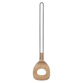 Ambiente FILOXXMO101 Filing Kochlöffel Buche mn schwarz, Griff aus lackiertem Metall