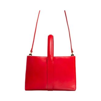 Ines De La Fressange Femme, Sacs, Rouge, Taille: ONE Size L&eacute;onore S Leather Bag