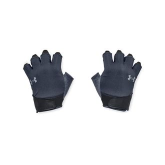 Under Armour Herren-Trainingshandschuhe, halbe Finger, (044) Downpour Grau/Schwarz/Harbor Blue, Gr e XXL
