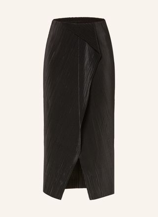 Calvin Klein Plisseerock In Wickeloptik schwarz