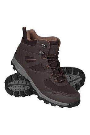 Mountain Warehouse Mcleod Chaussures de marche larges, Brun fonc&eacute;, 9