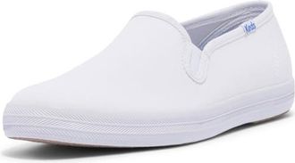 Keds Femme Champion Slip on Chaussures de Sport, Blanc Blanc V 4, 38.5 EU Étroit
